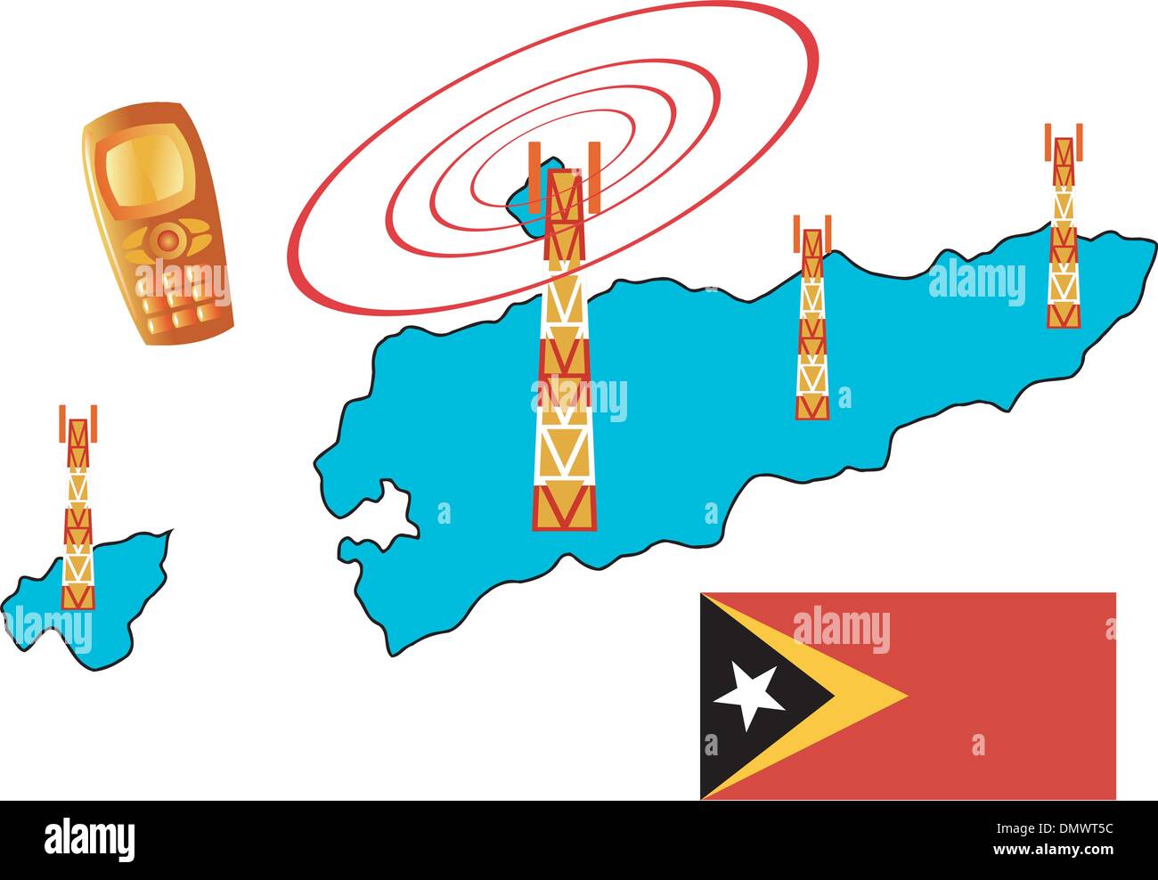 Map timor Stock Vector Images - Alamy
