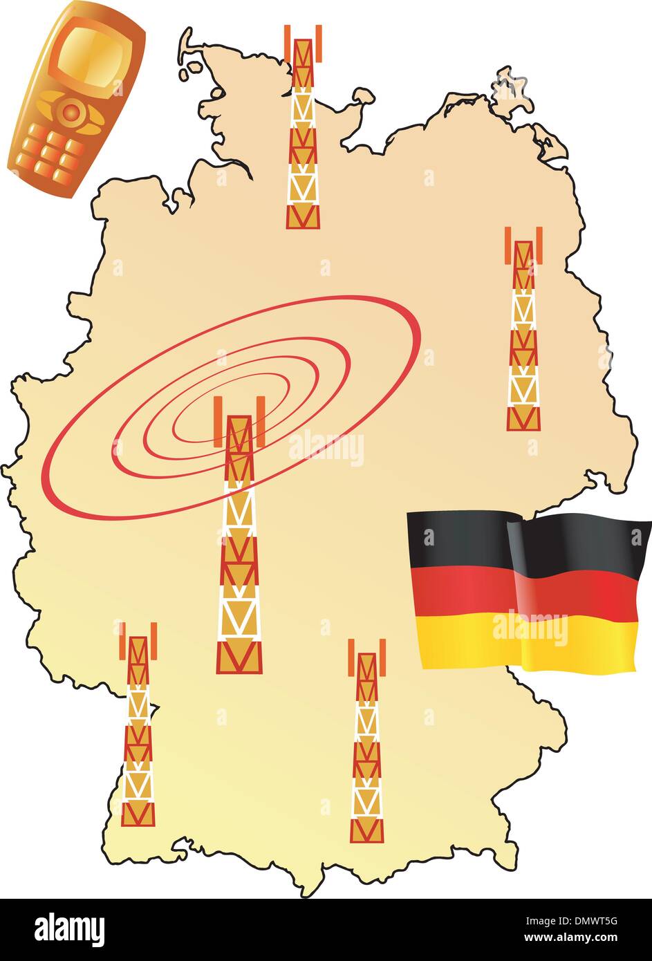 Map germany modern Stock Vector Images - Alamy