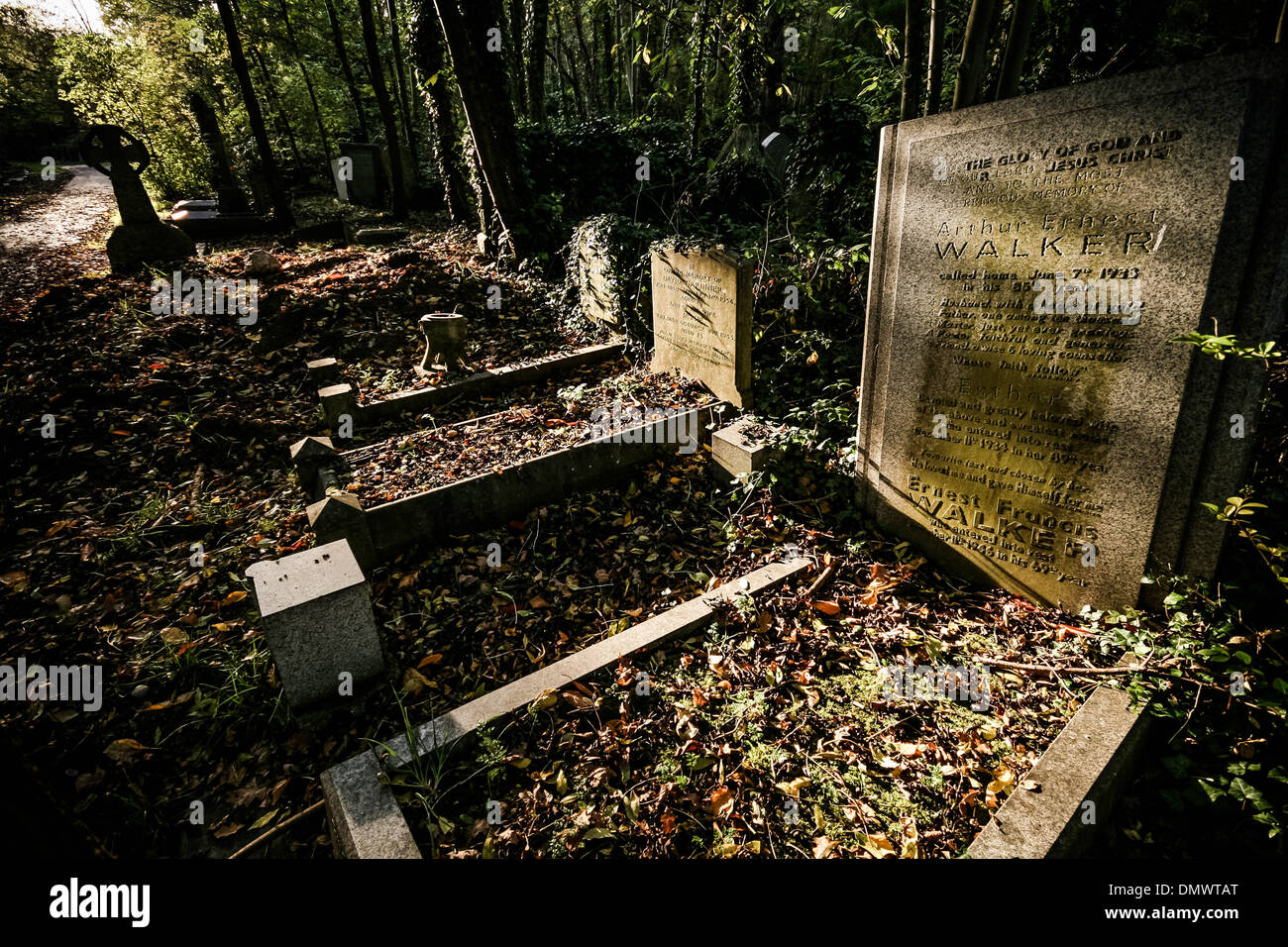 Highgate Cemetery (east) in north London, UK Stock Photo - Alamy