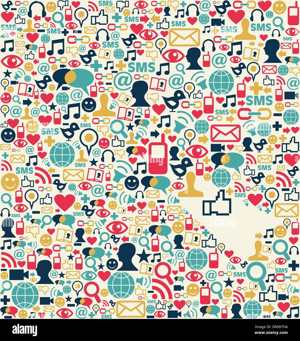 Social media network icons pattern Stock Vector Image & Art - Alamy