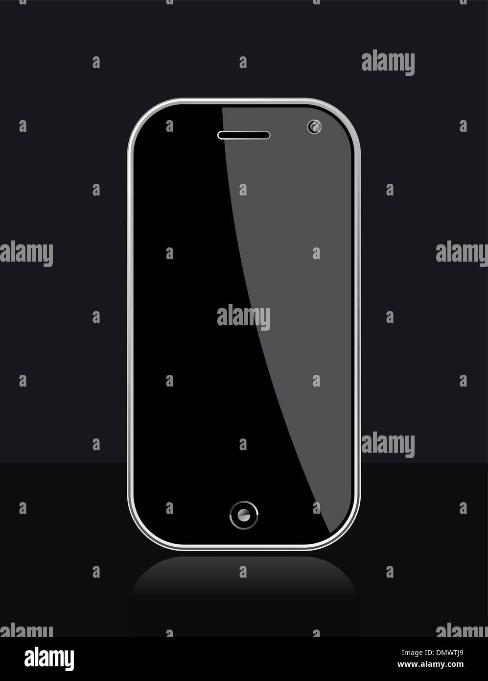 Generic mobile phone on Stock Vector Images - Alamy