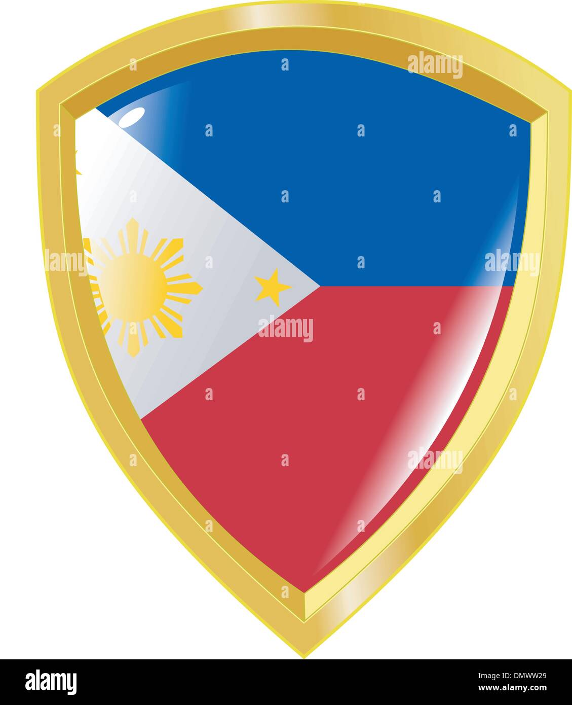 Philippine Flag Shield Logo