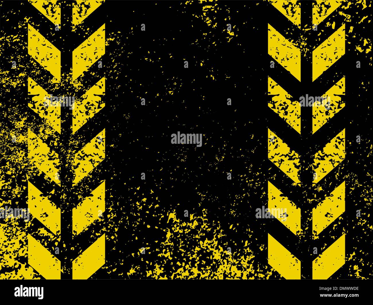 A grungy and worn hazard stripes texture. EPS 8 Stock Vector Image ...