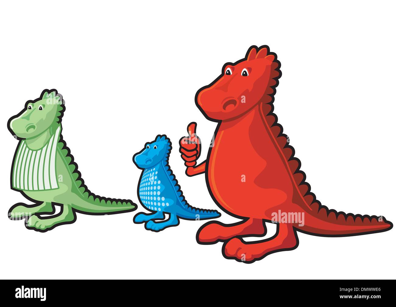 Happy little monster Cut Out Stock Images & Pictures - Alamy