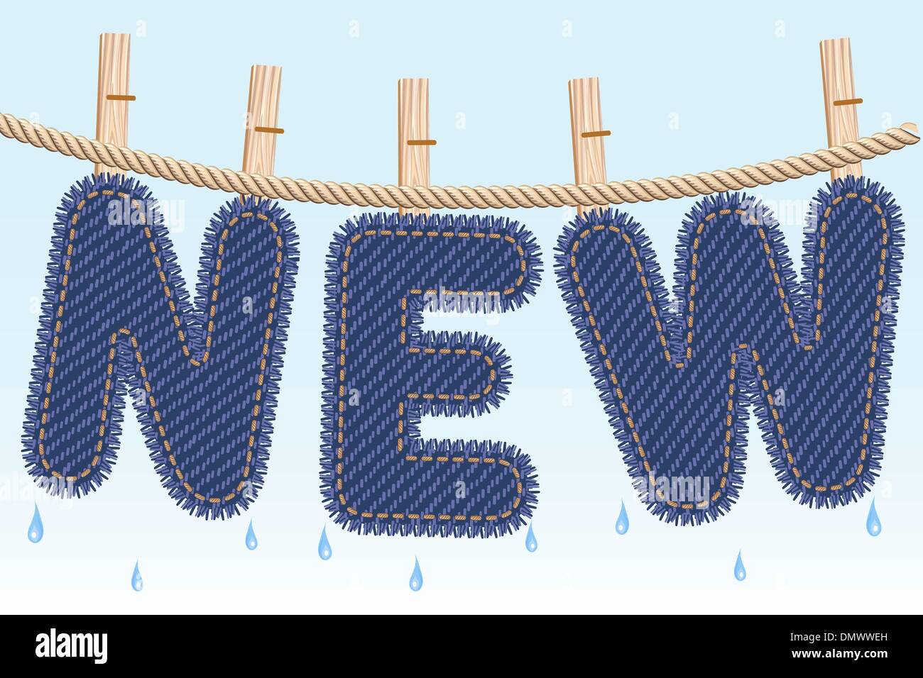 New word on blue Stock Vector Images - Alamy