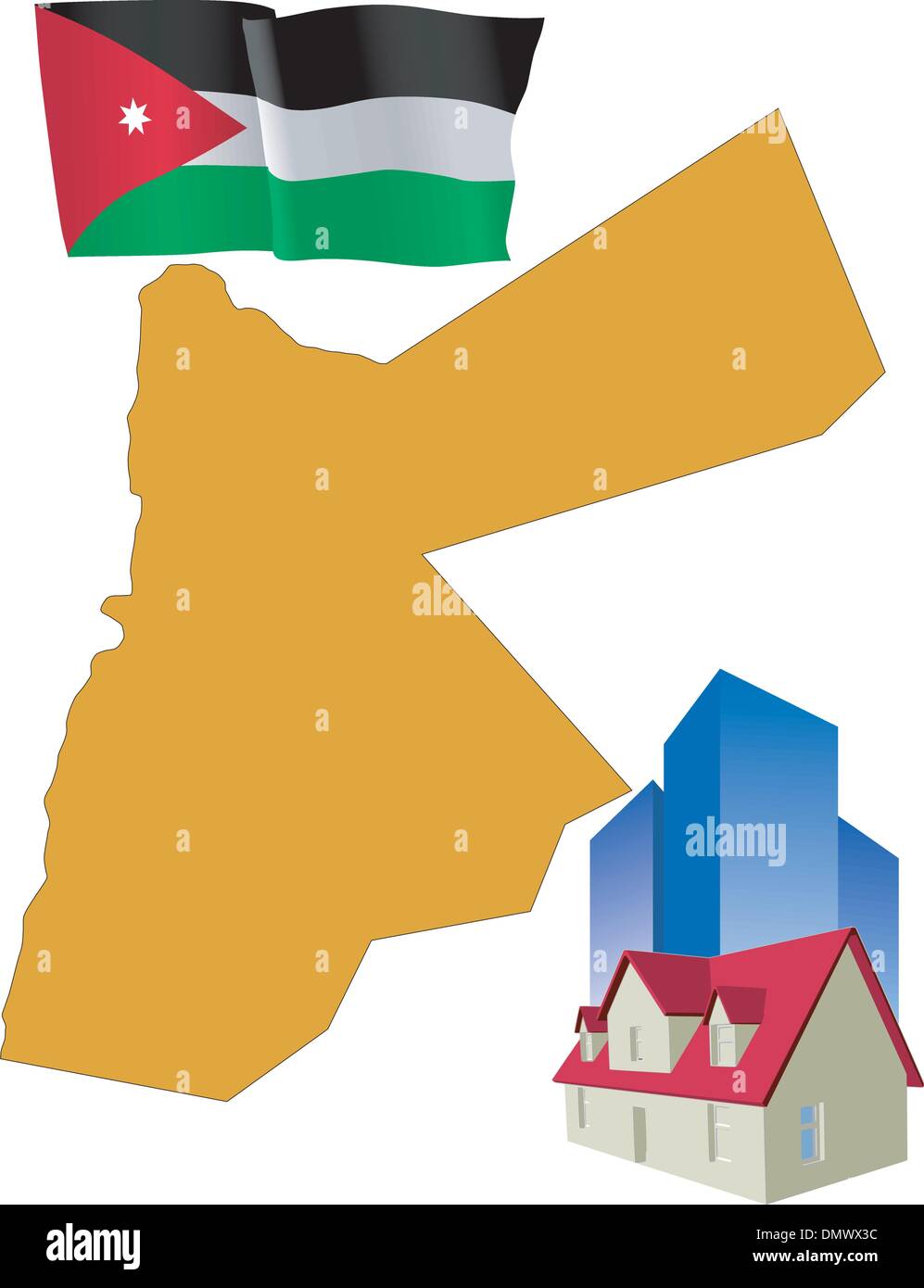 City in jordan Stock Vector Images - Alamy