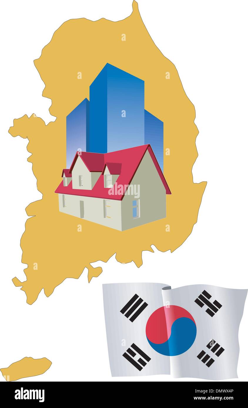 Village house in south Stock Vector Images - Alamy