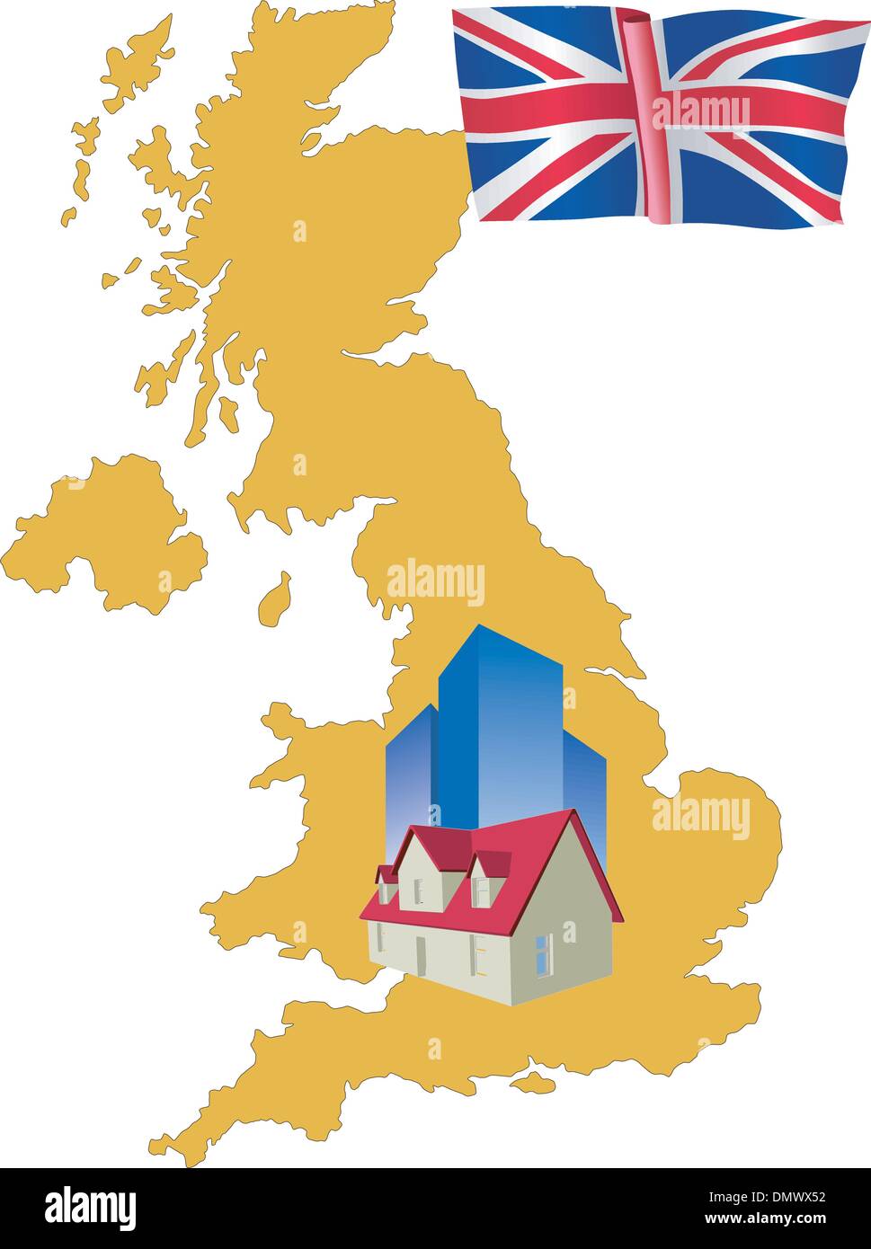 United kingdom flag in Stock Vector Images - Alamy