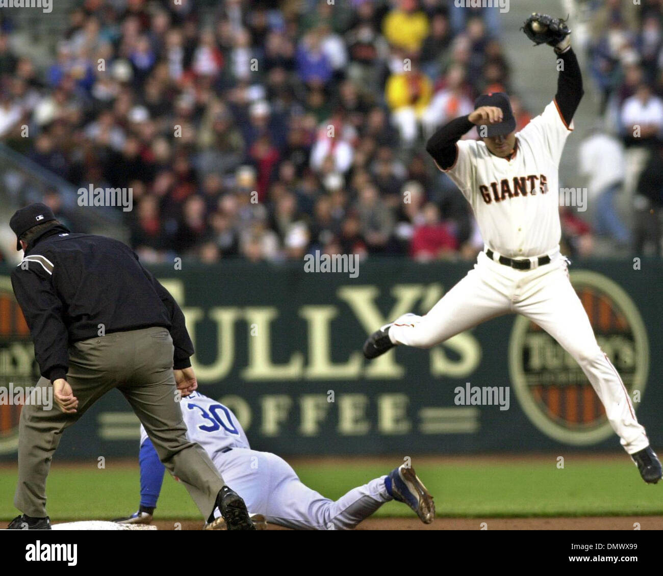 Apr 10, 2002; San Francisco, CA, USA; San Francisco Giants Shortstop ...