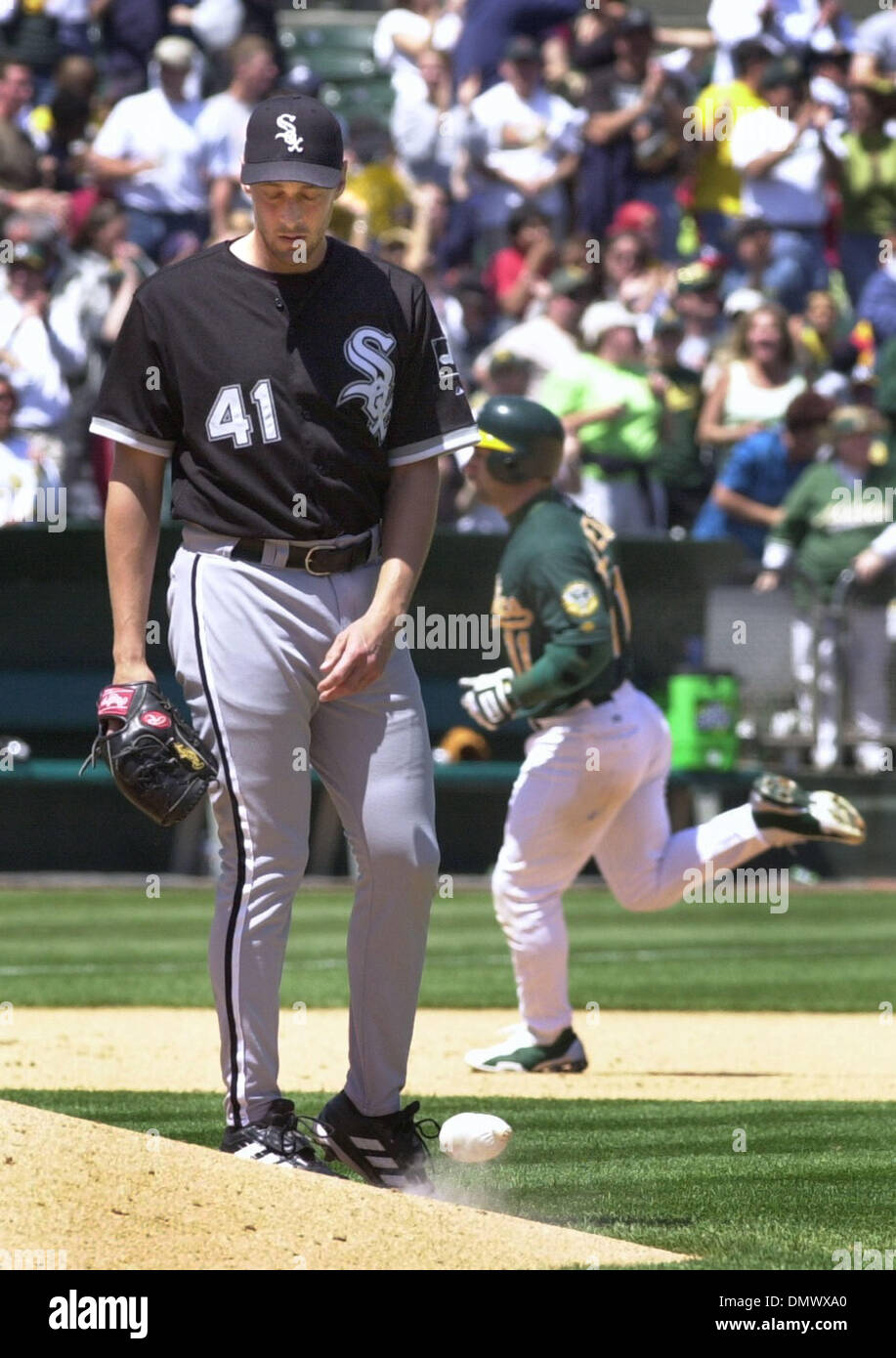 Apr 27, 2002; San Jose, CA, USA; White Sox reliever Michael Porzio ...