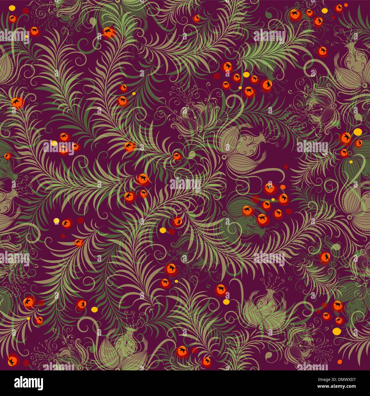 Dark purple floral seamless pattern Stock Vector Image & Art - Alamy