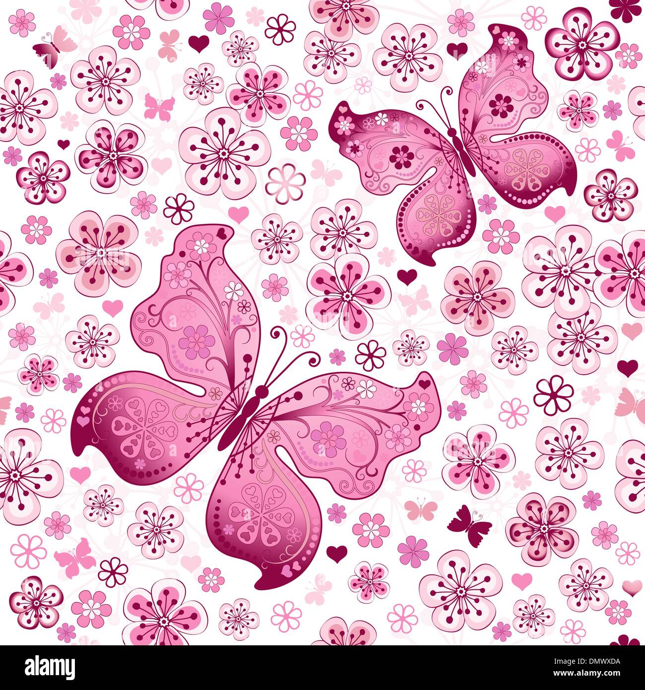 Seamless spring hi-res stock photography and images - Alamy