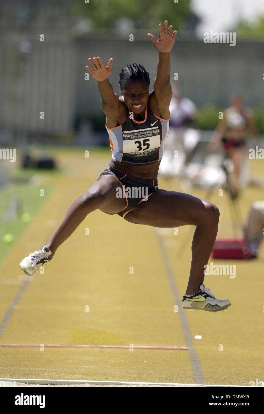 Jun 20, 2002; San Francisco, CA, USA; LeShundra Nath competes in the ...