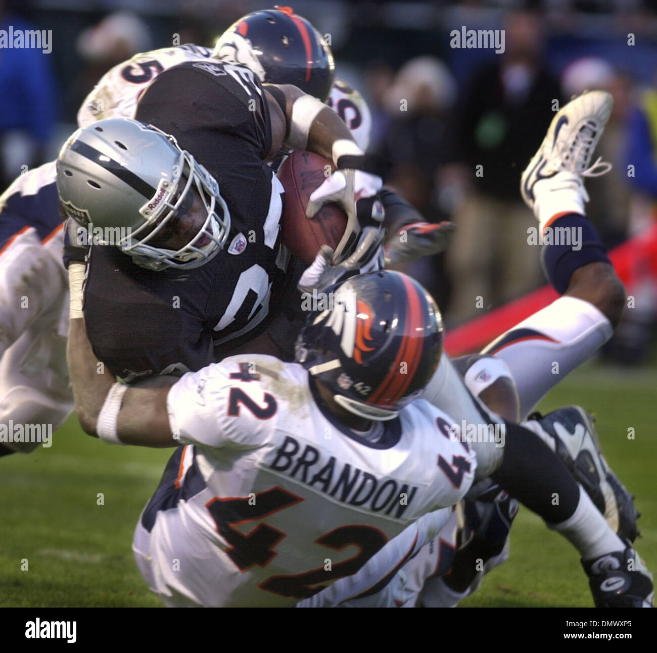 Dec 22, 2002; Oakland, CA, USA; Oakland Raiders' Zack Crockett is ...