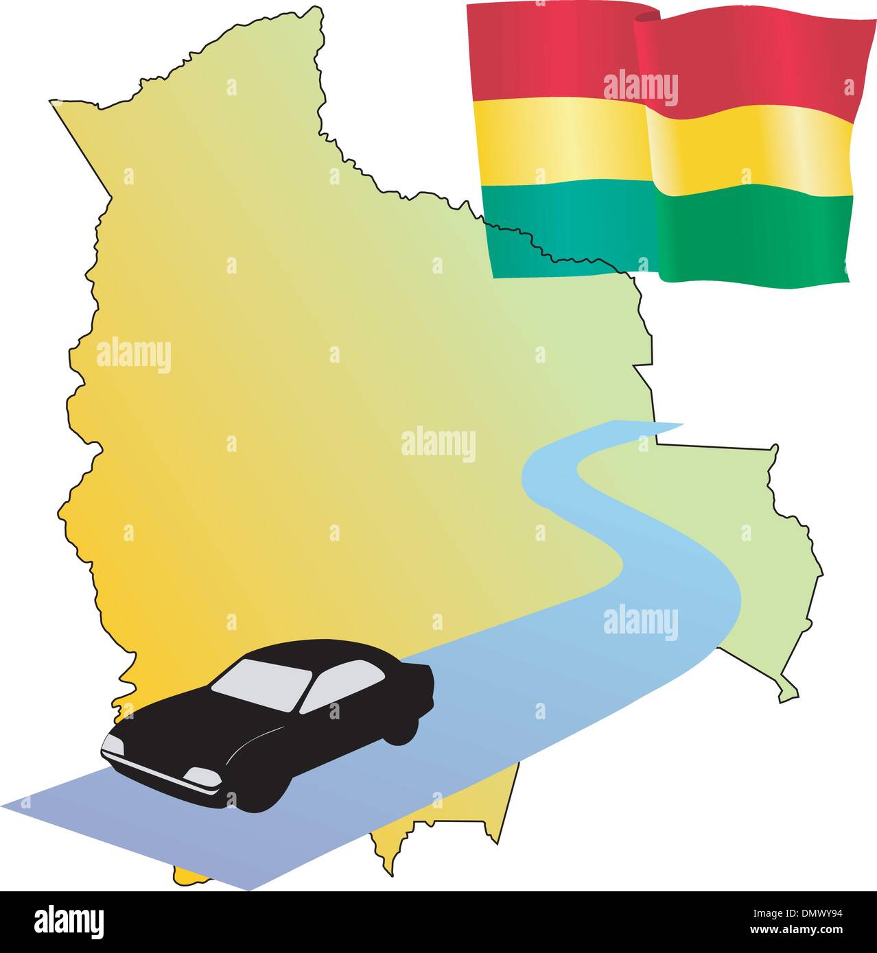 roads of Bolivia Stock Vector Image & Art - Alamy