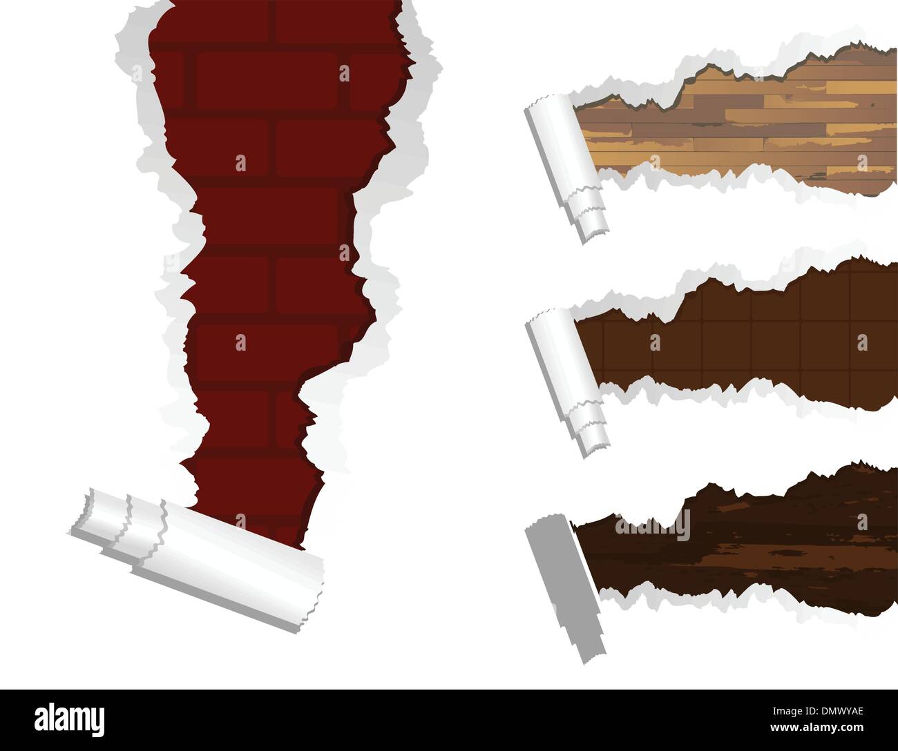 Brick scrap Stock Vector Images - Alamy