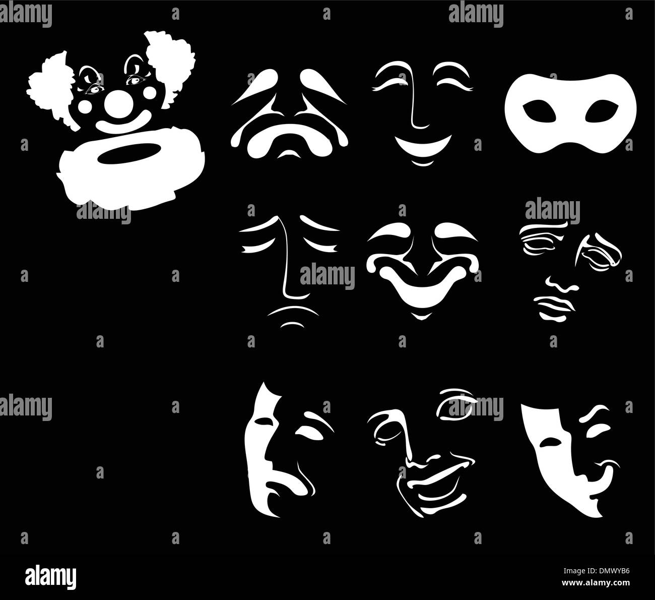 Comedy allegory Black and White Stock Photos & Images - Alamy