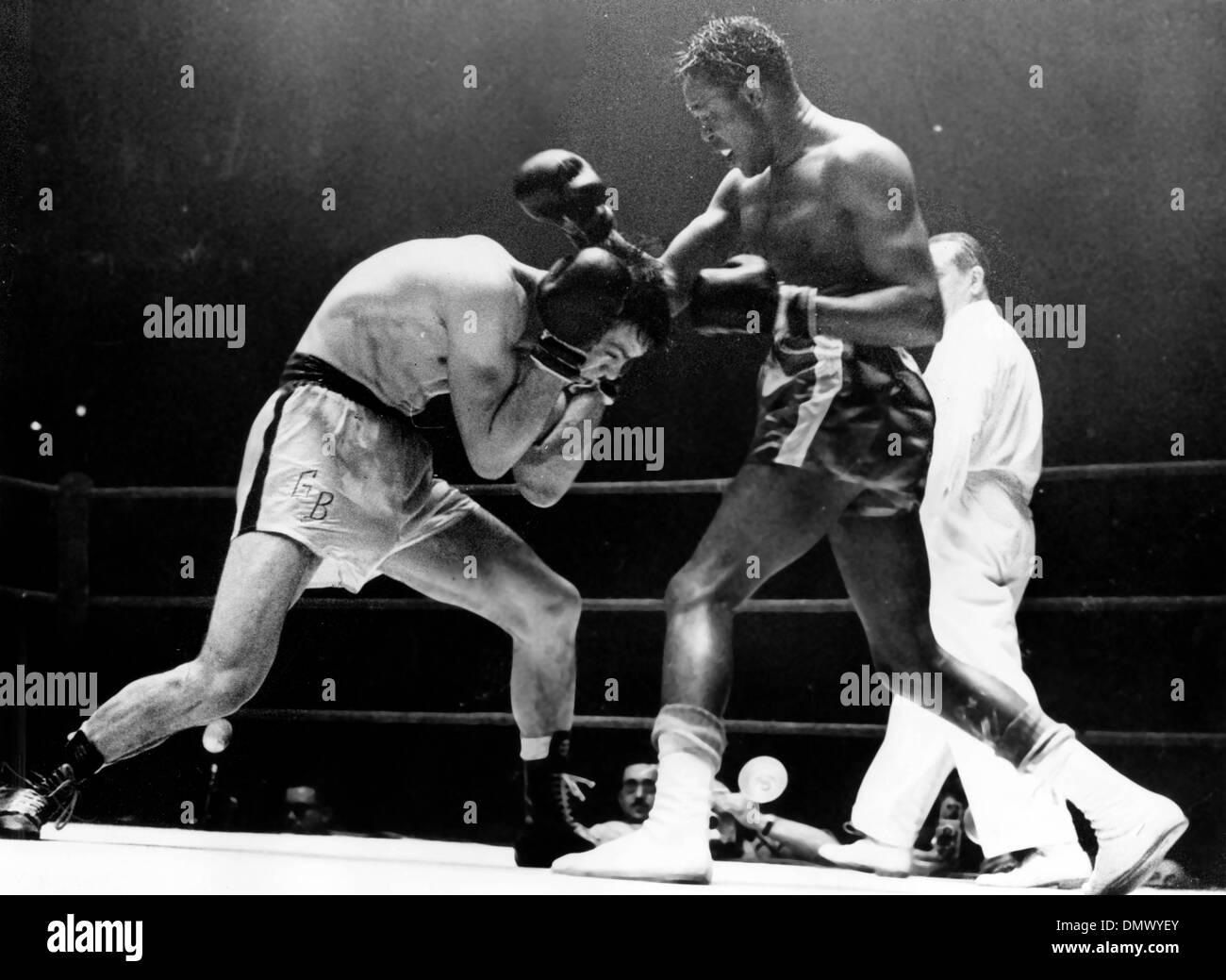 Mar. 31, 1956 - Paris, France - Cuban KID GAVILAN was a champion ...