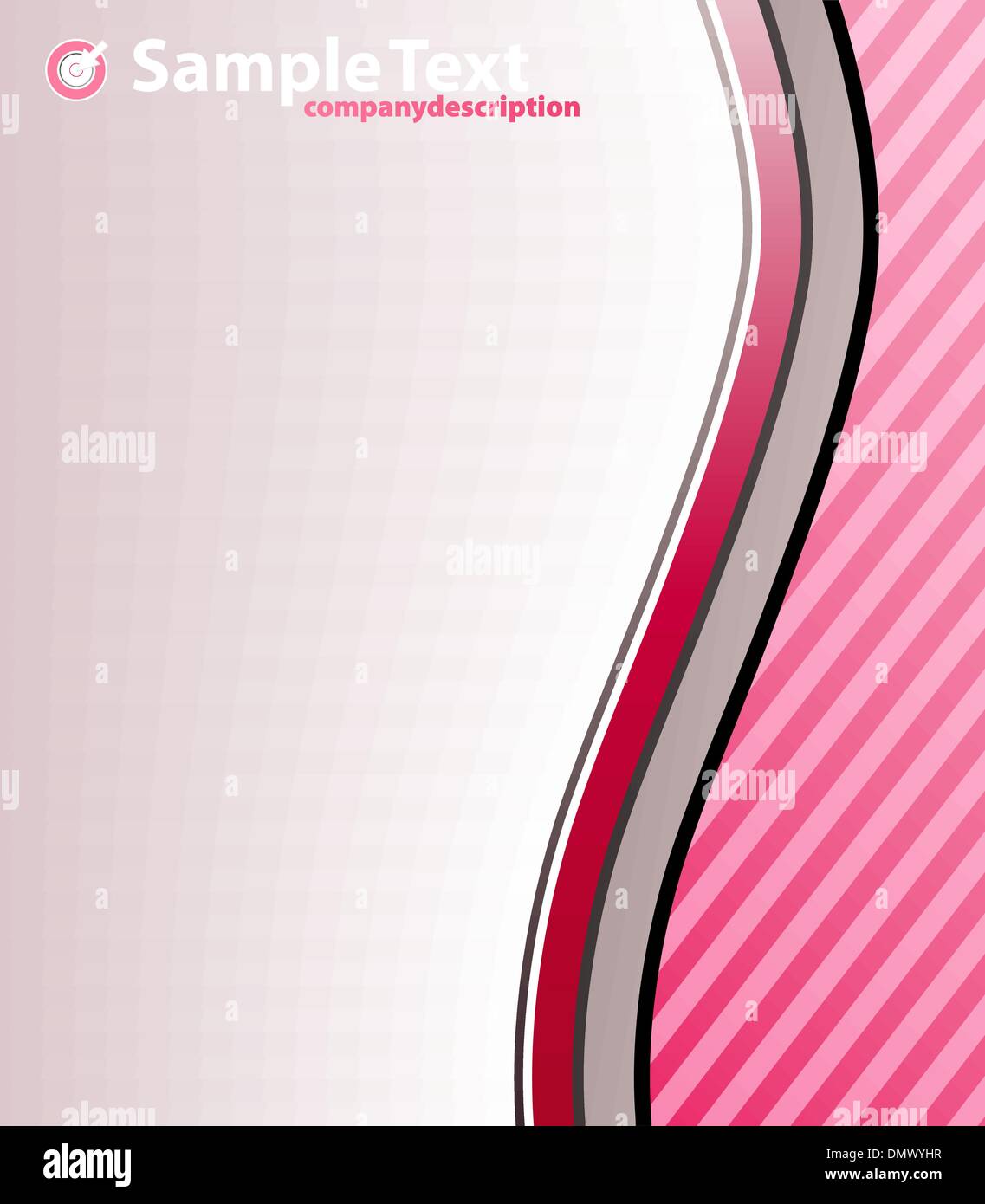 Pink slick wavy abstract Stock Vector Image & Art - Alamy