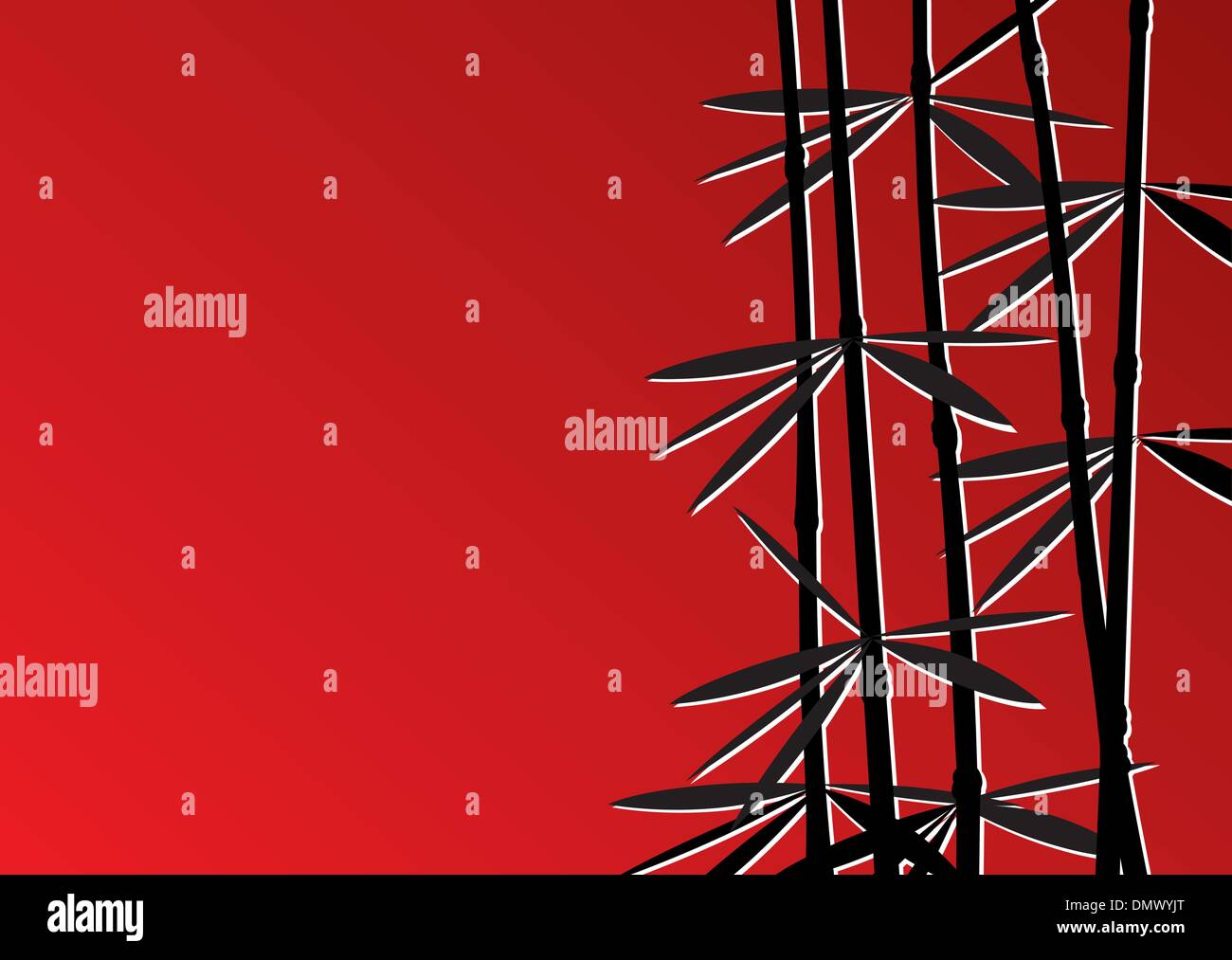 Red white black bamboo Stock Vector Images - Alamy