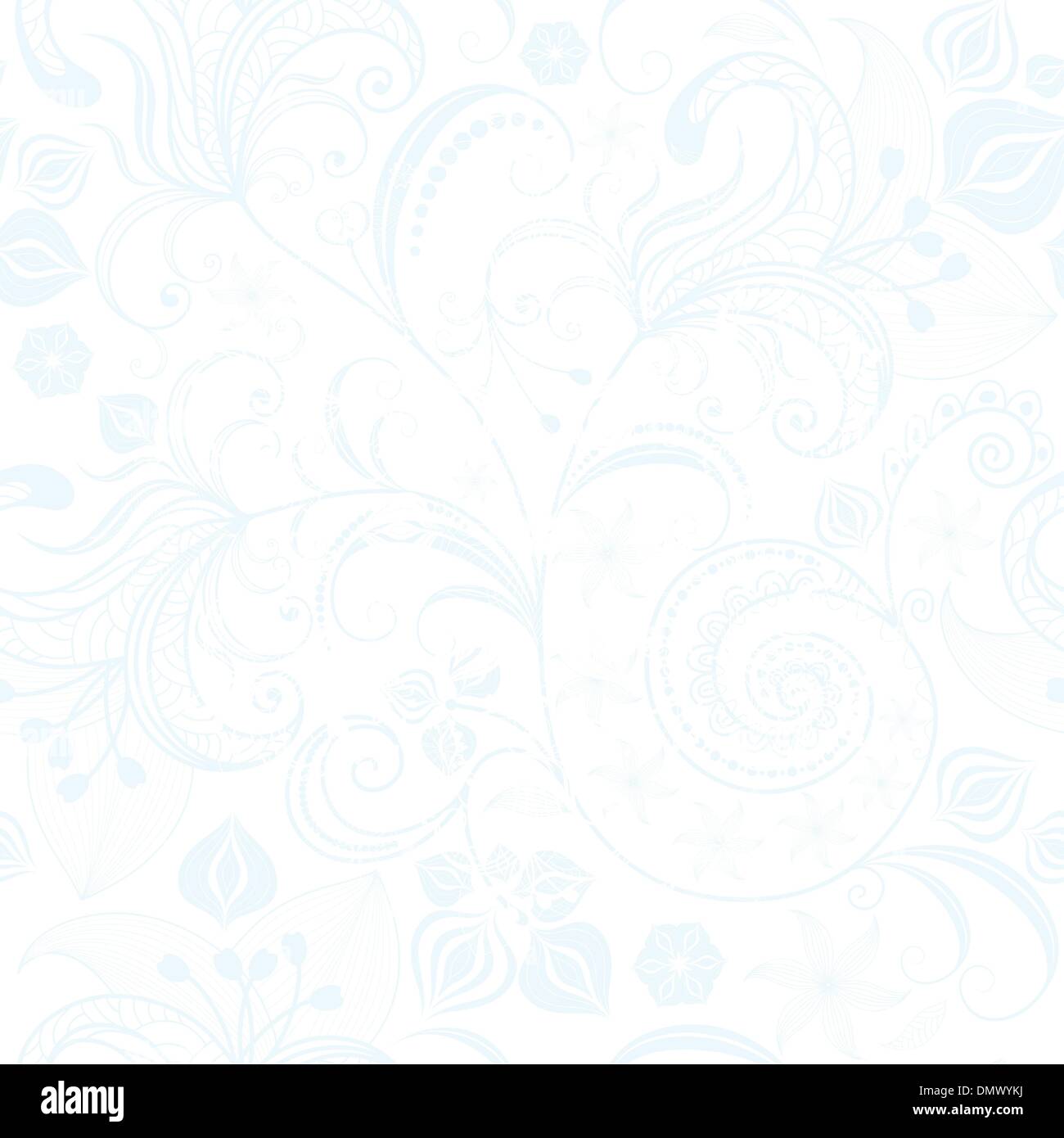Blue floral wallpaper Cut Out Stock Images & Pictures - Alamy
