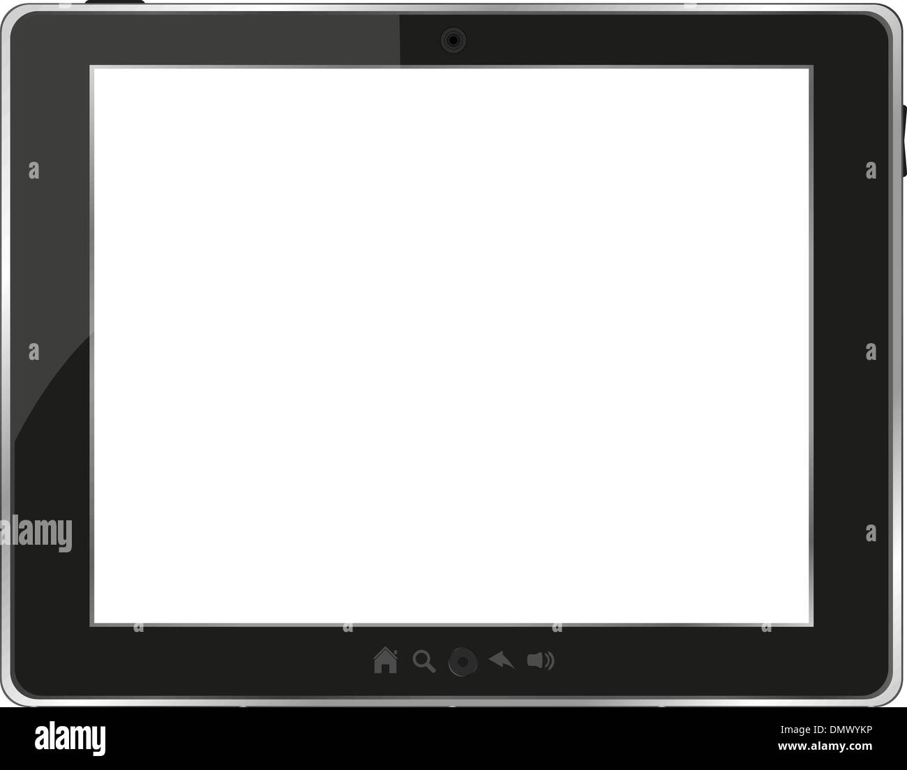 Black generic tablet pc on white background Stock Vector Image & Art - Alamy