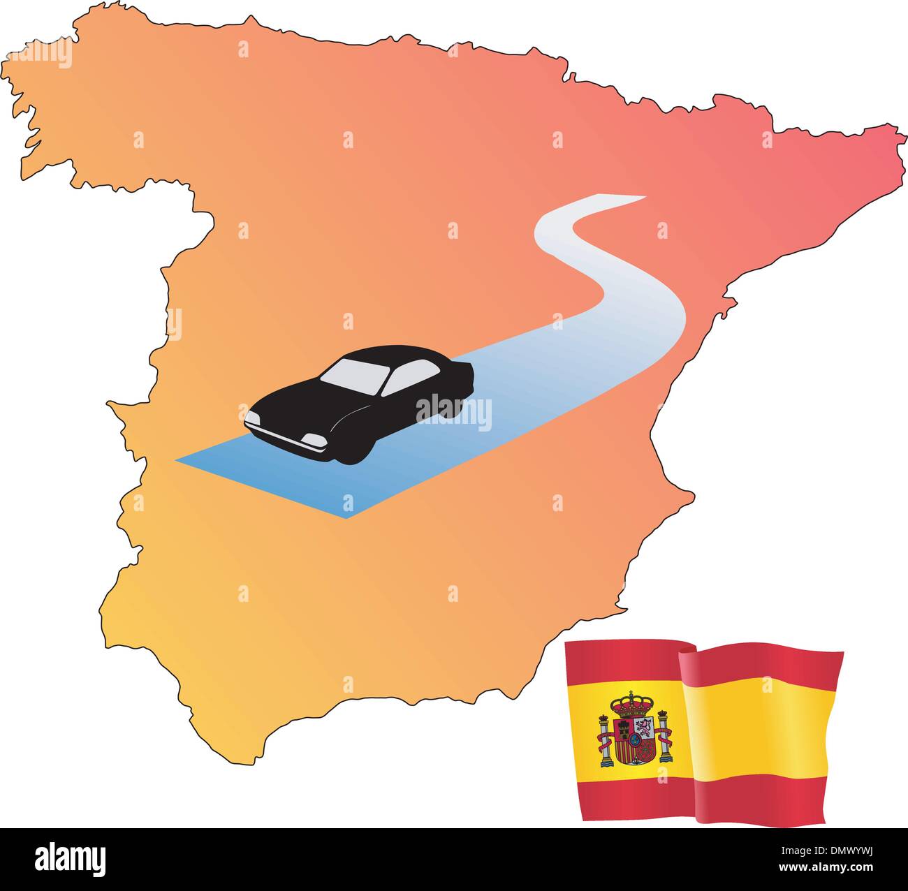 Spain transport transportation Stock Vector Images - Alamy