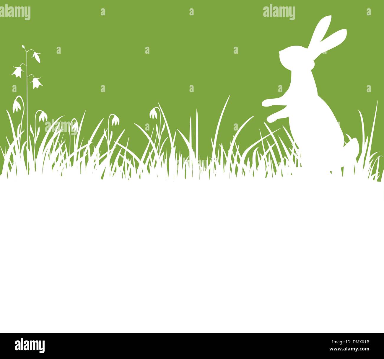 Bunny contour illustration Stock Vector Images - Alamy