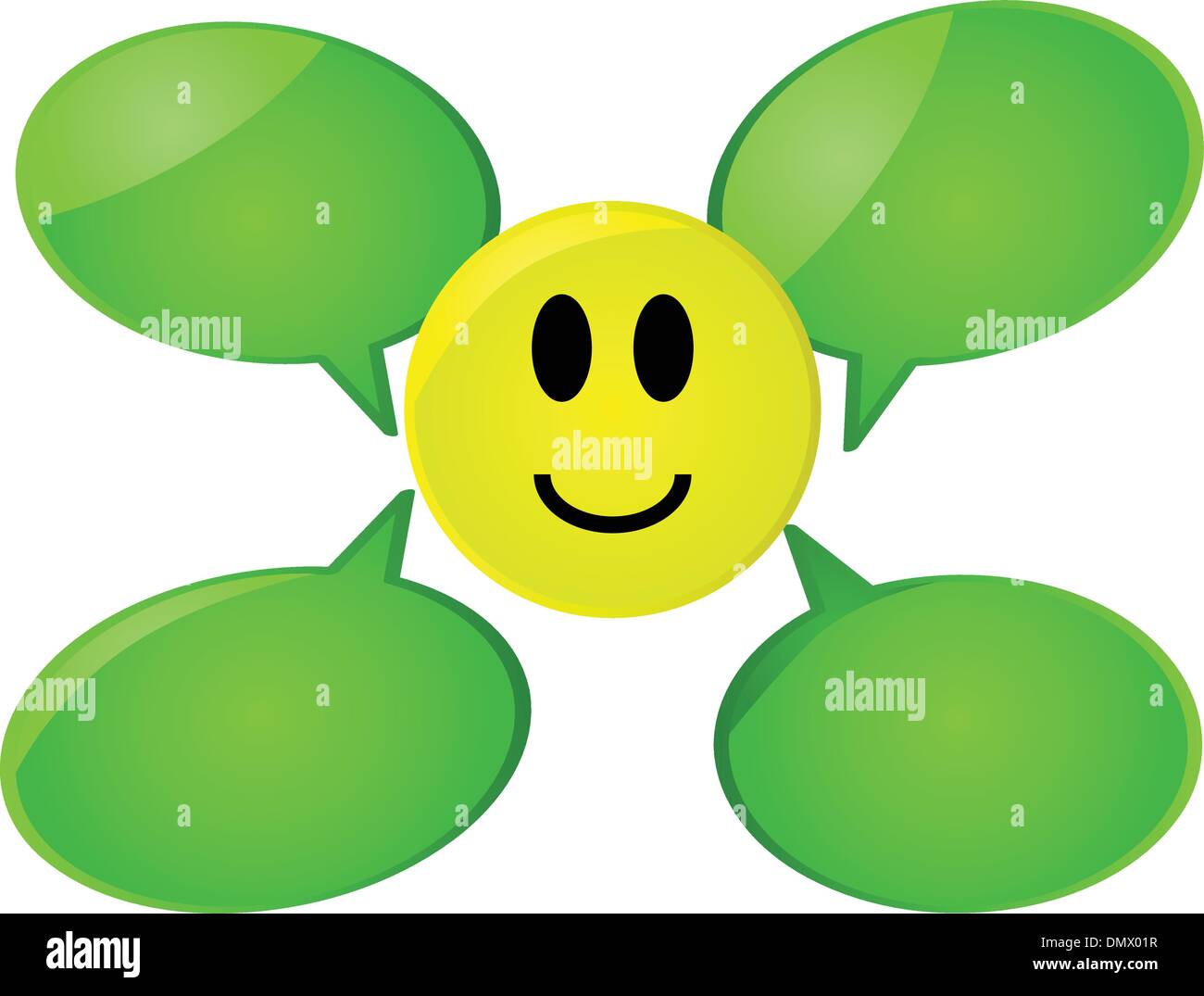 Happy conversation Stock Vector Images - Alamy