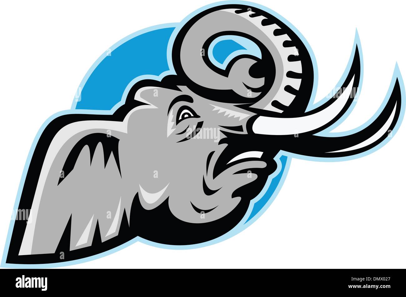 Angry elephant Stock Vector Images - Alamy