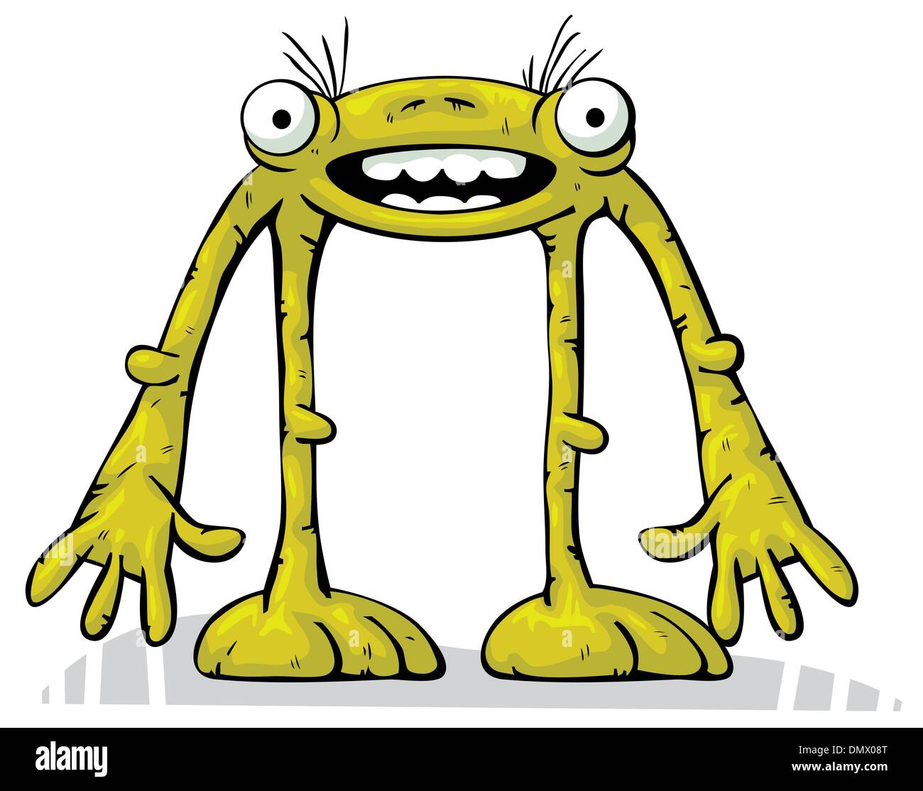 Green alien creature standing Stock Vector Image & Art - Alamy