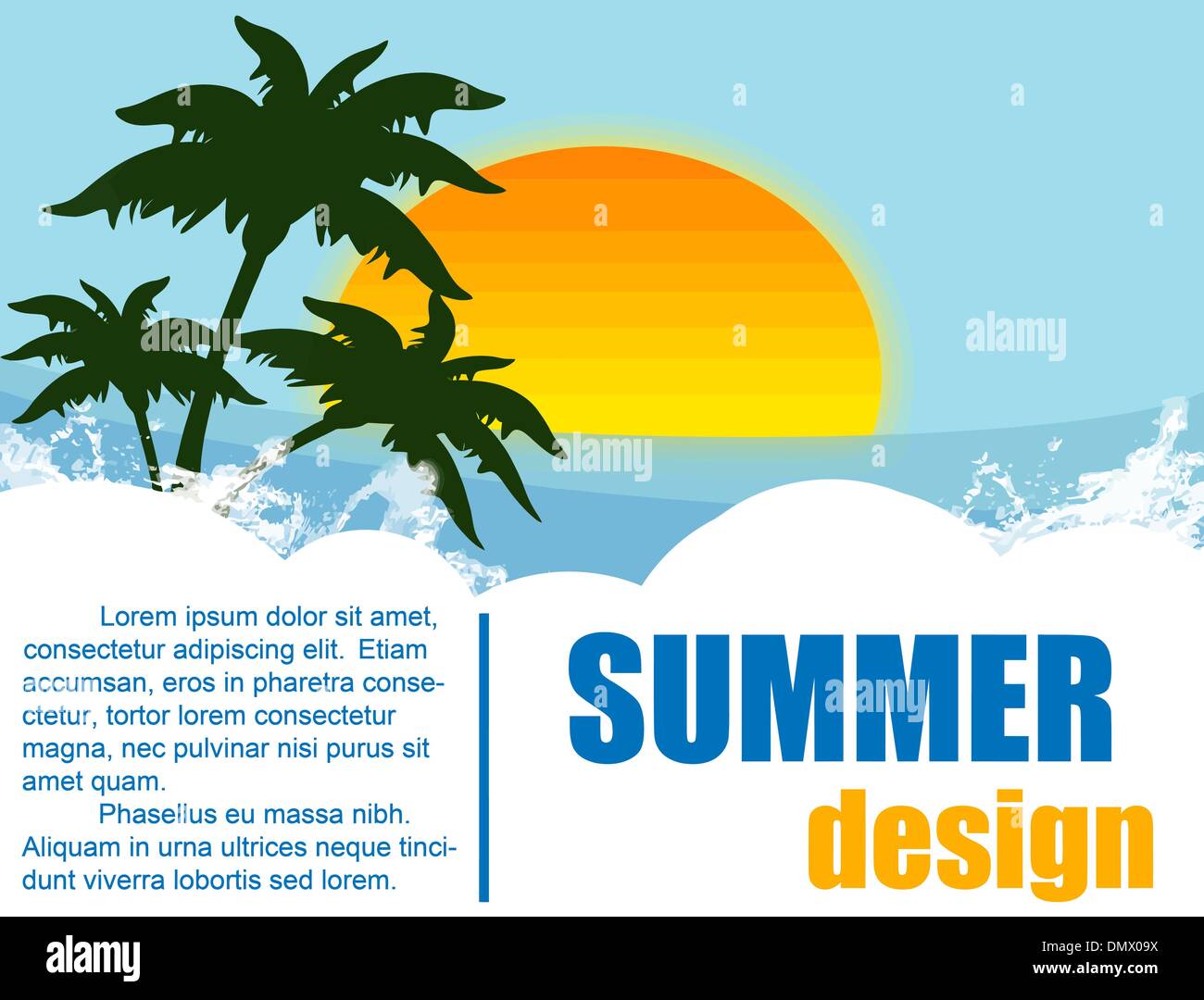 Summer holiday design Stock Vector Image & Art - Alamy