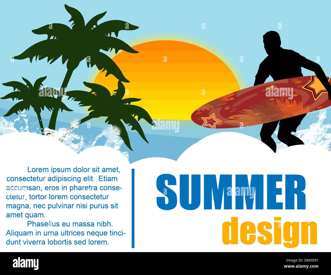 Tropical holiday swimming Stock Vector Images - Alamy