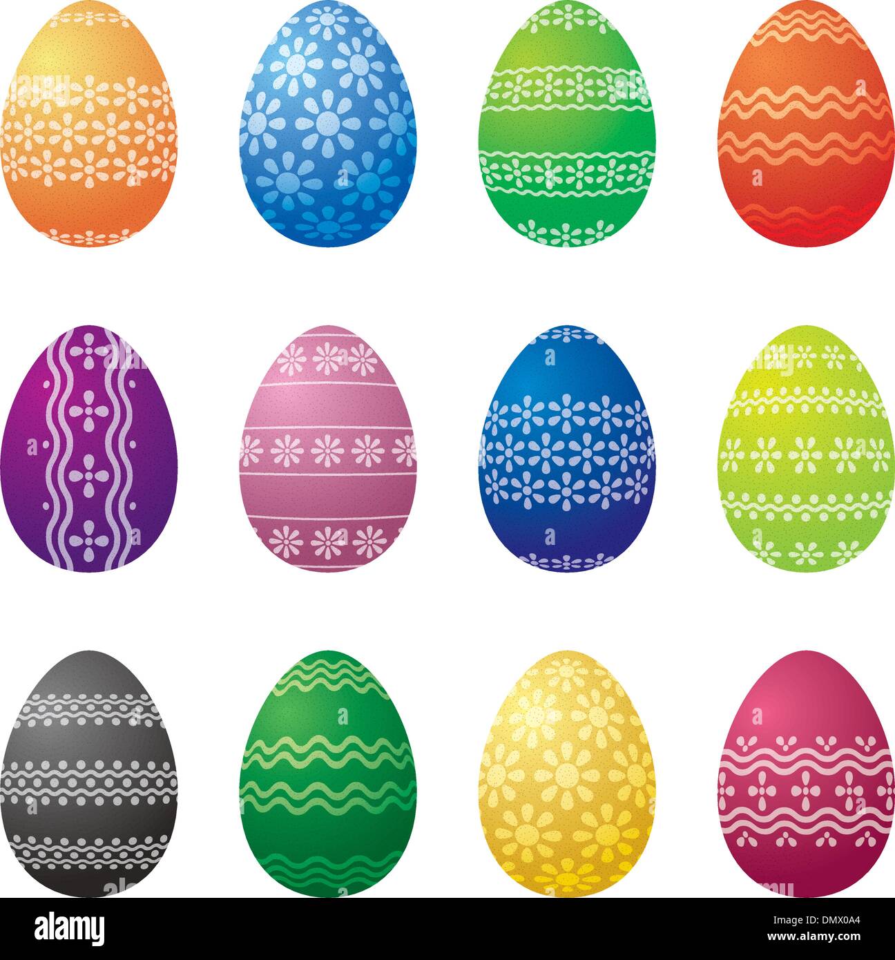 Festive easter eggs spring Stock Vector Images - Alamy