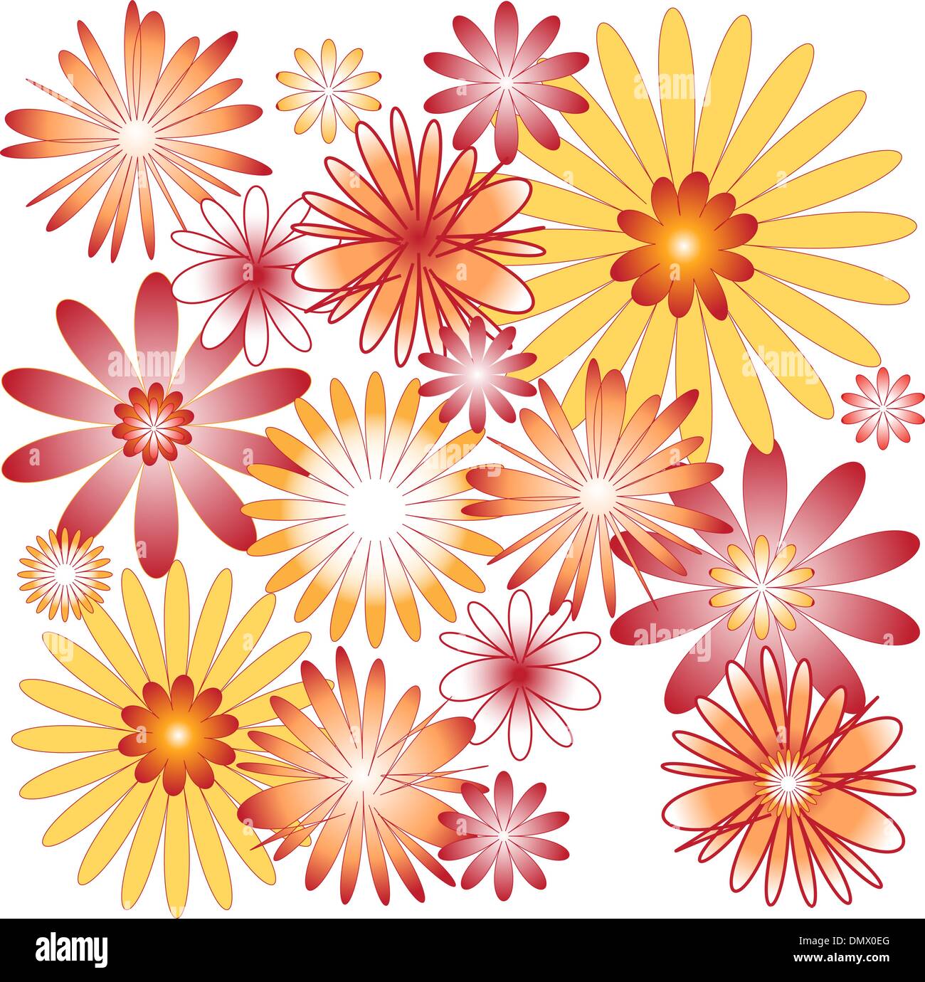 Wall flowers Stock Vector Images - Alamy