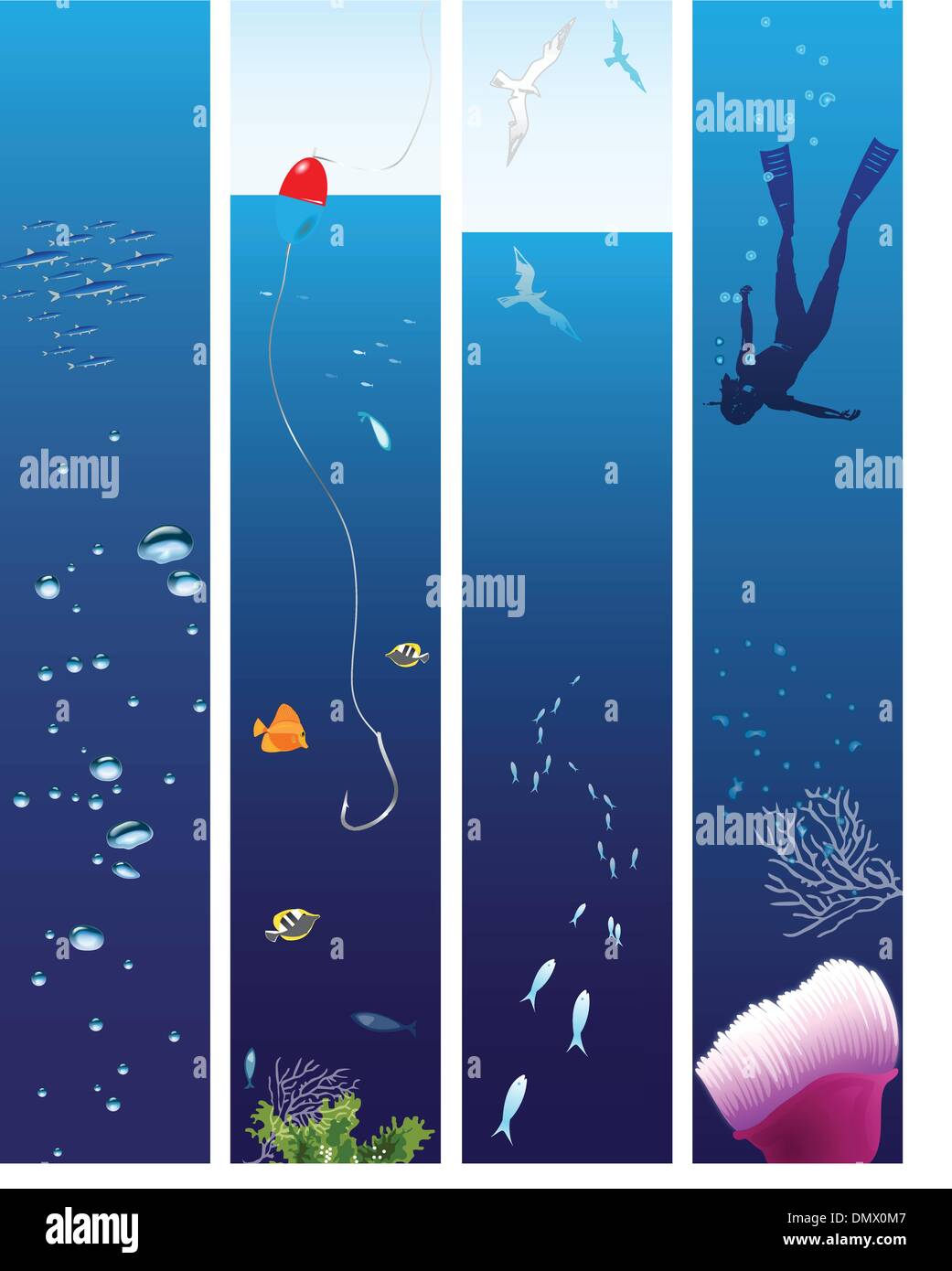 Marine picture Stock Vector Images - Alamy