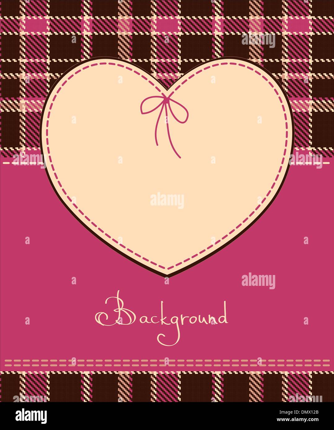 vintage heart shape design with space for your text Stock Vector Image ...