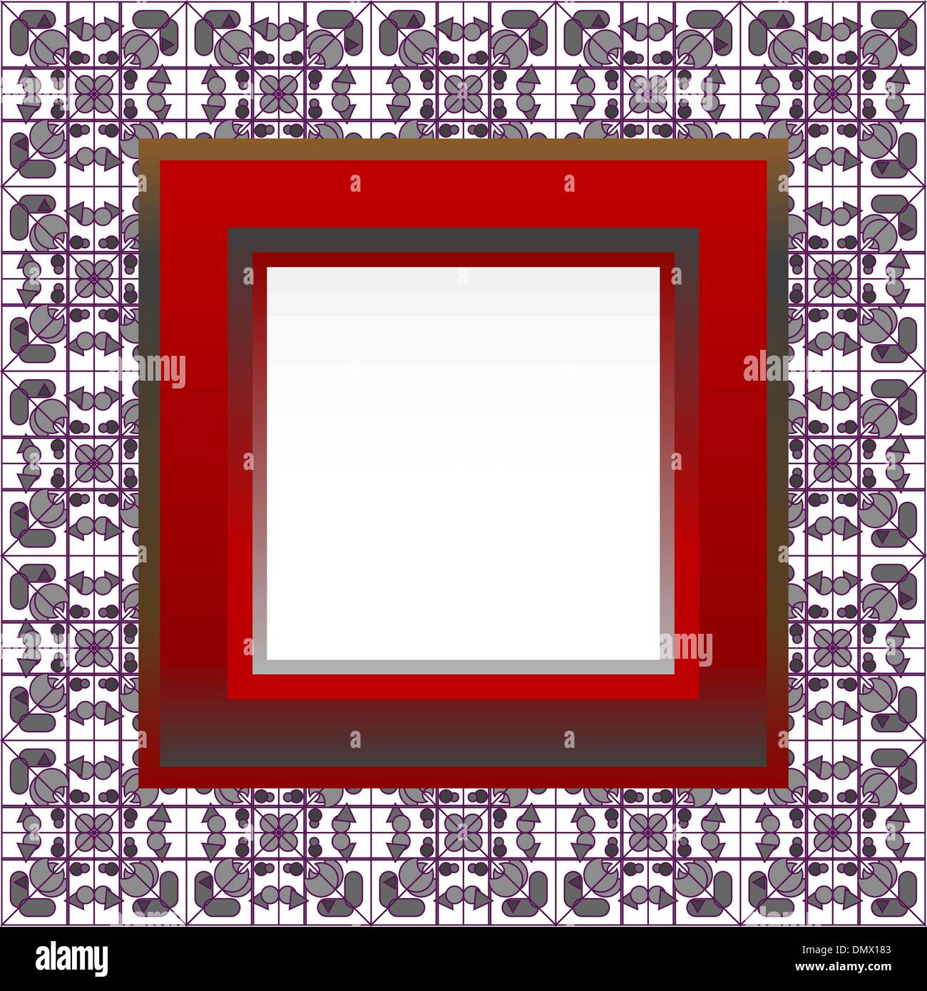 Gallery Interior with empty frames on red wall Stock Vector Image & Art ...