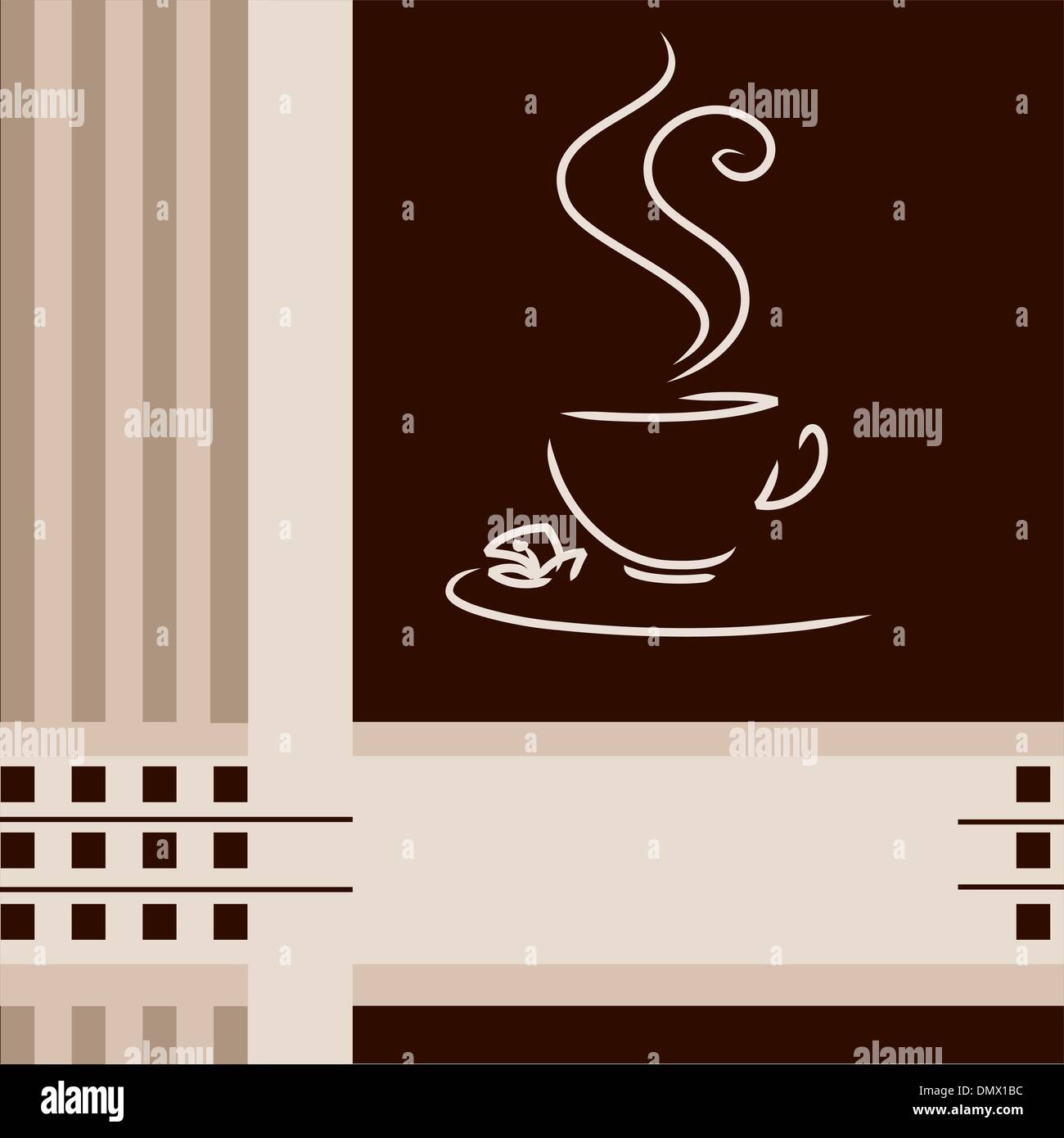 Black background coffee Stock Vector Images - Alamy