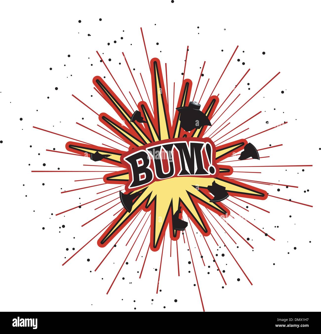 Fire explosion nobody Stock Vector Images - Alamy