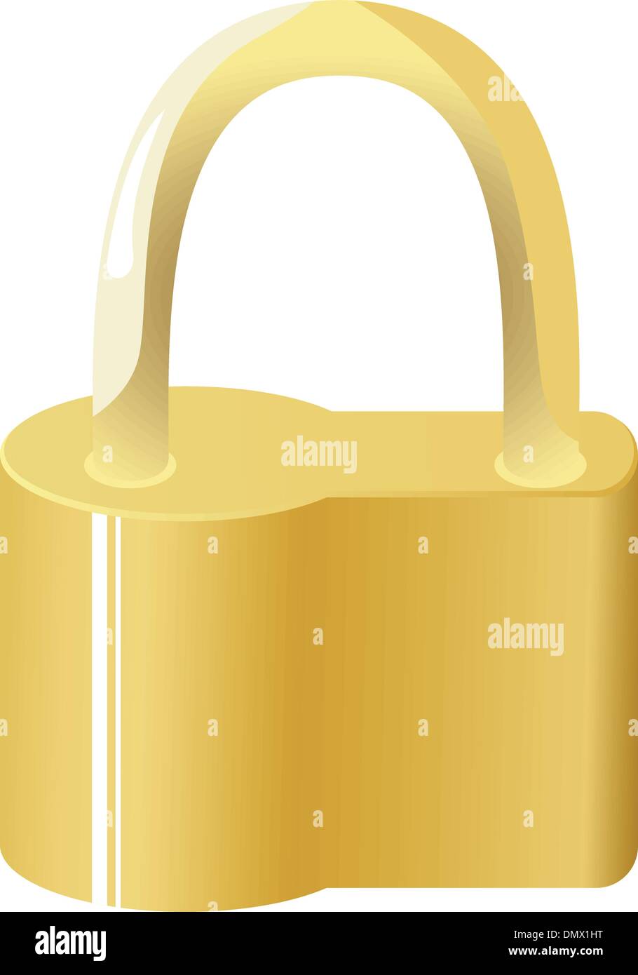 Vector illustration of golden lock Stock Vector Image & Art - Alamy