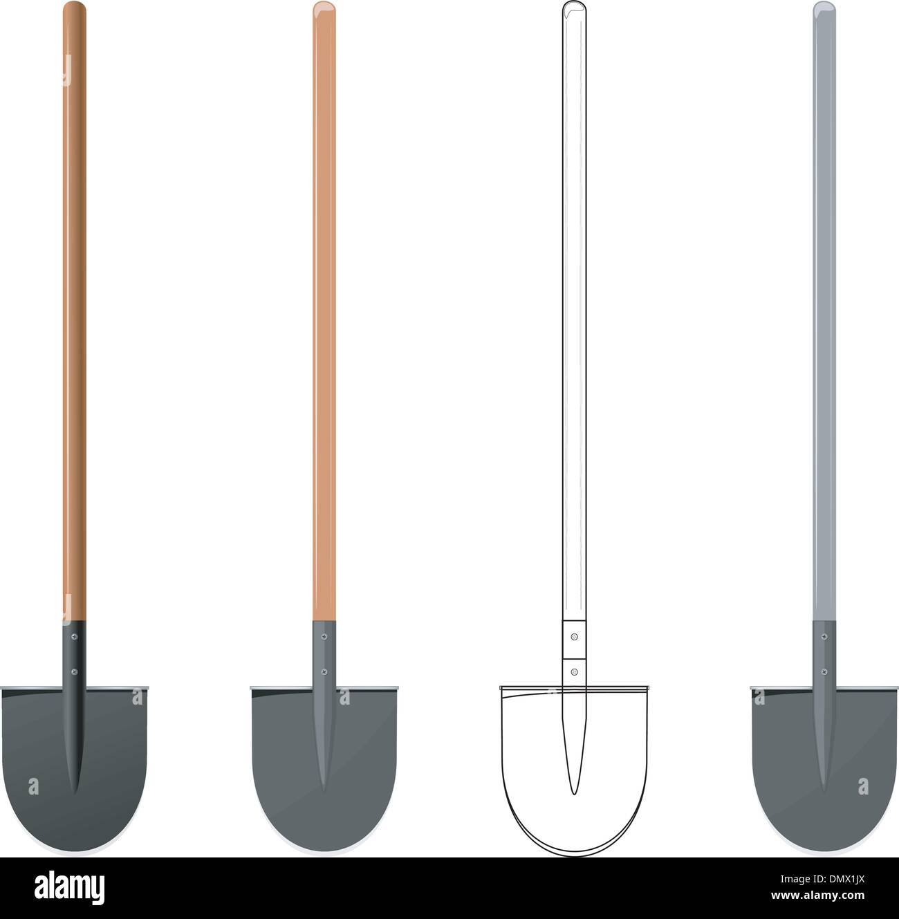 Vector illustration of a shovel Stock Vector Image & Art - Alamy