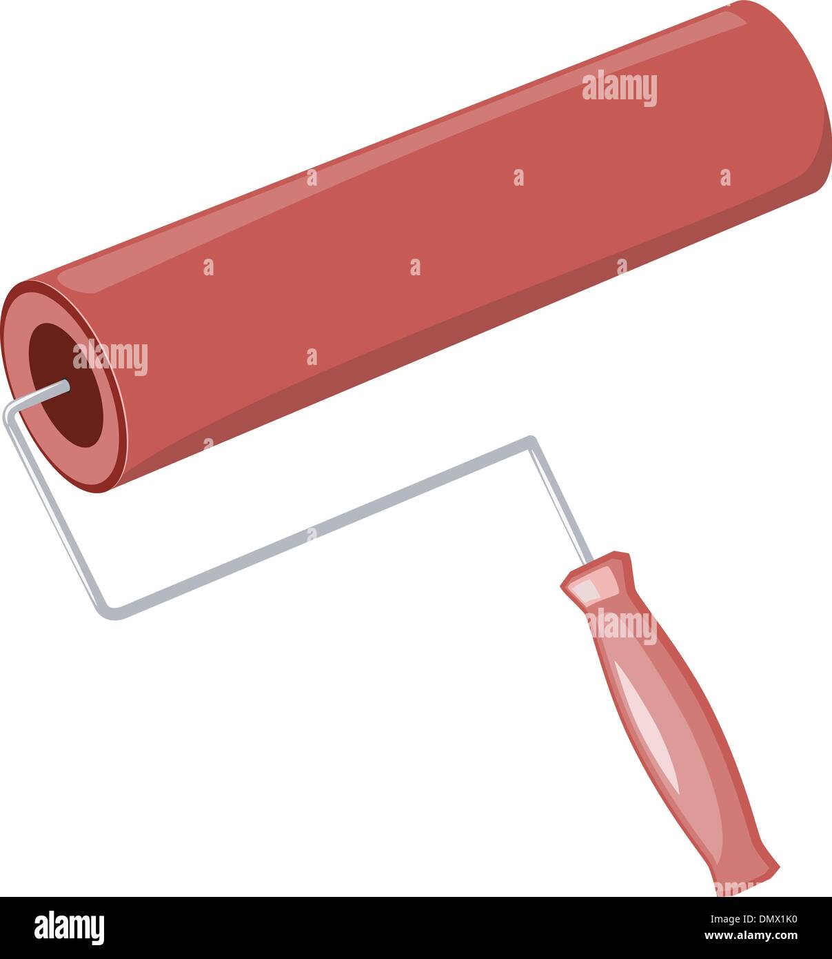 Rainbow paint roller Stock Vector Images - Alamy