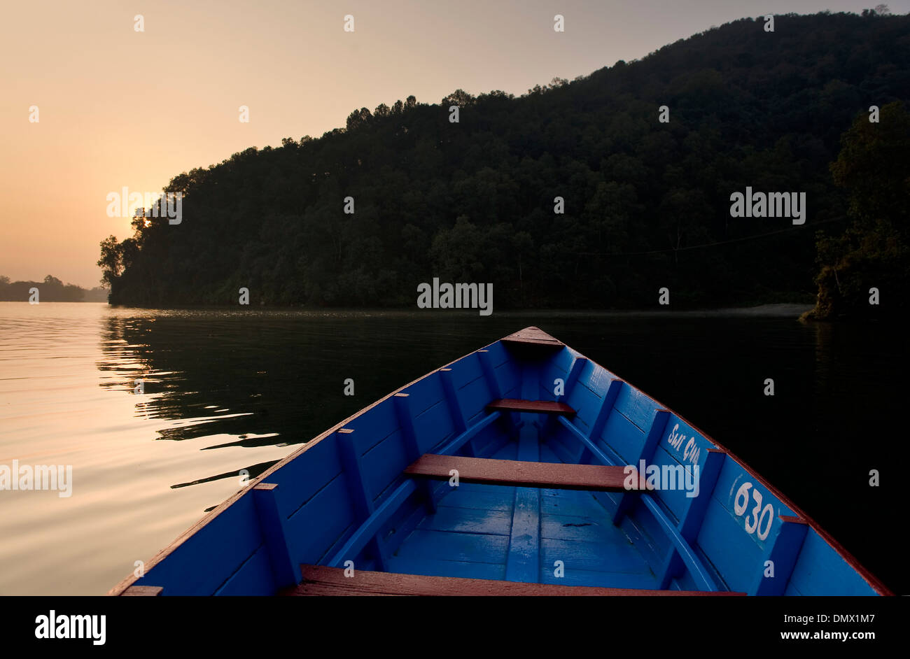 Phewa Tal Lake, Pokhara, Western Hills, Nepal Stock Photo - Alamy