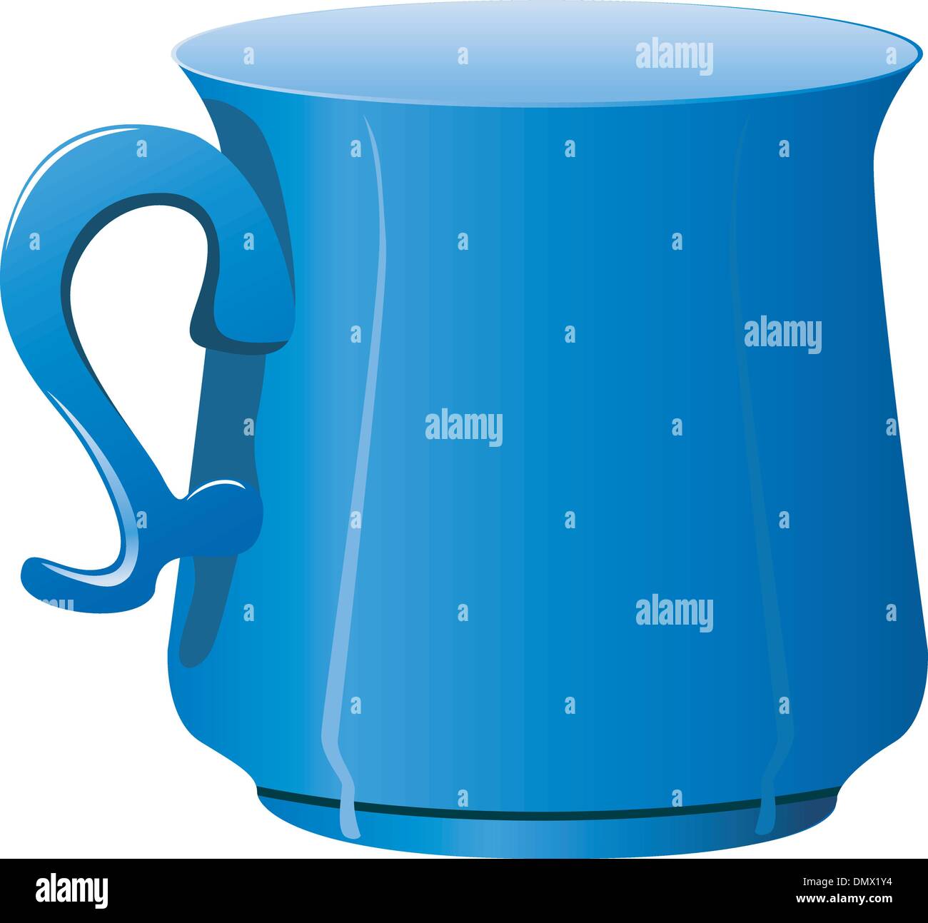 Blue cup. vector Stock Vector Image & Art - Alamy