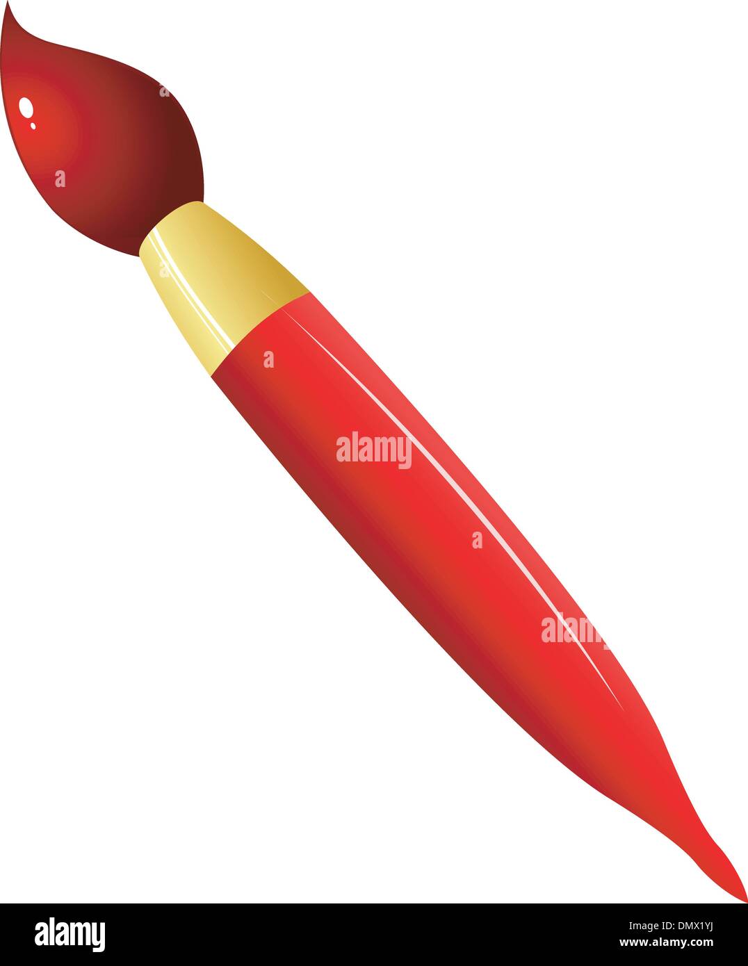 Vector image of a red brush Stock Vector Image & Art - Alamy