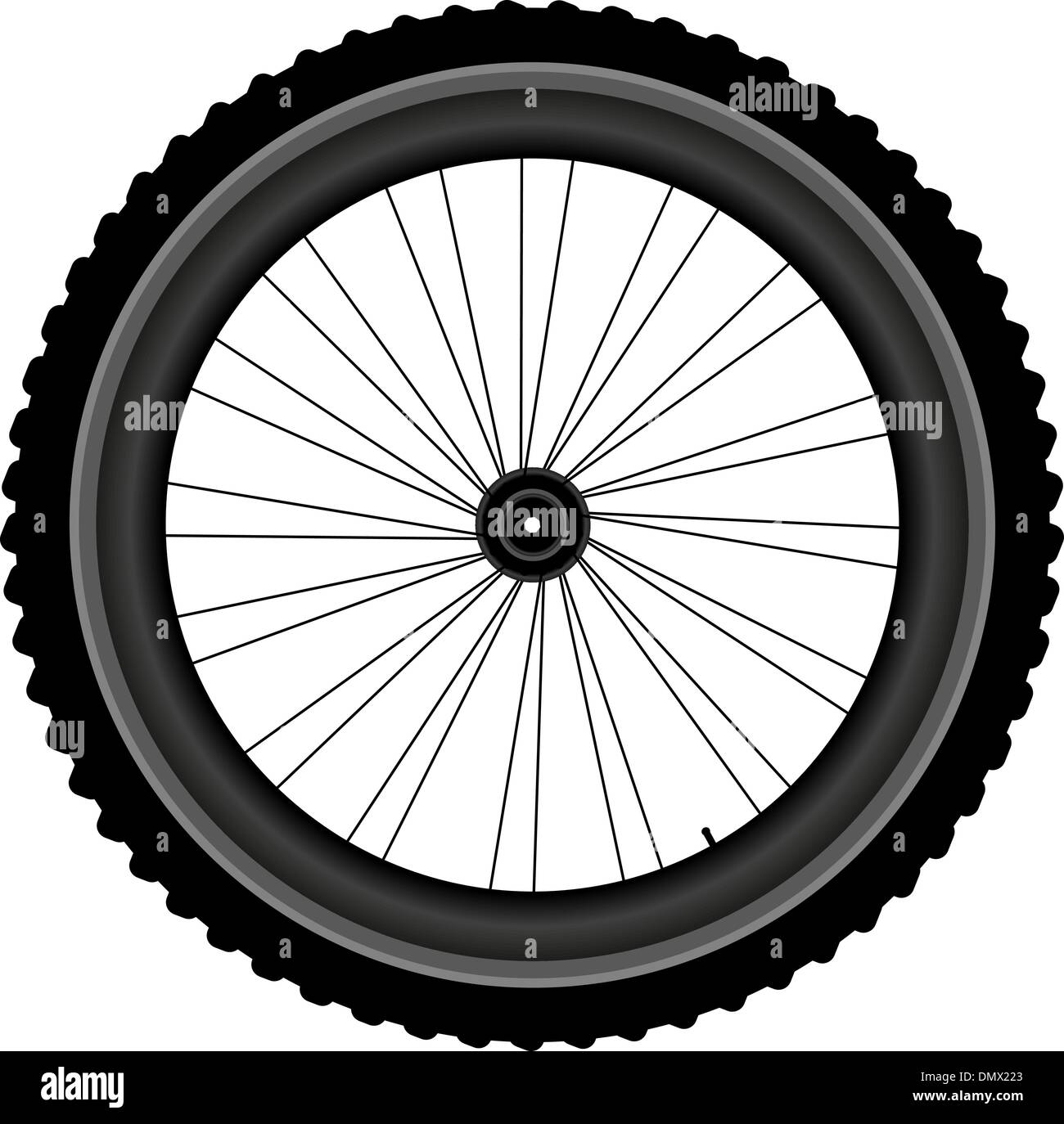Bike wheel isolated on white background Stock Vector Image & Art - Alamy