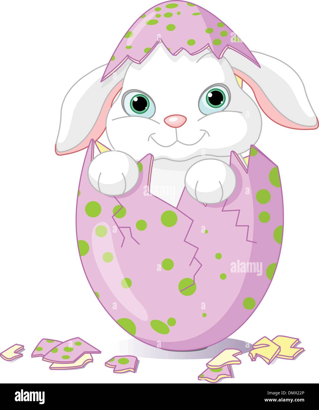 Baby bunny vector vectors hi-res stock photography and images - Alamy