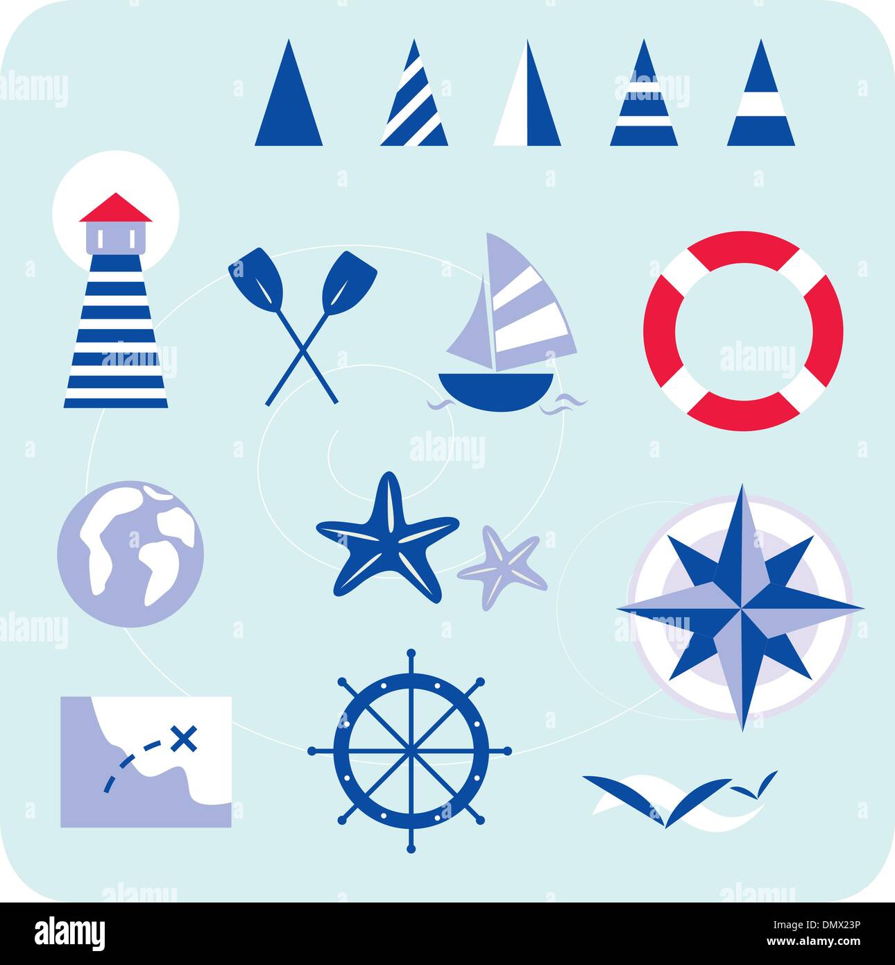 Simple sail boat clipart hi-res stock photography and images - Alamy