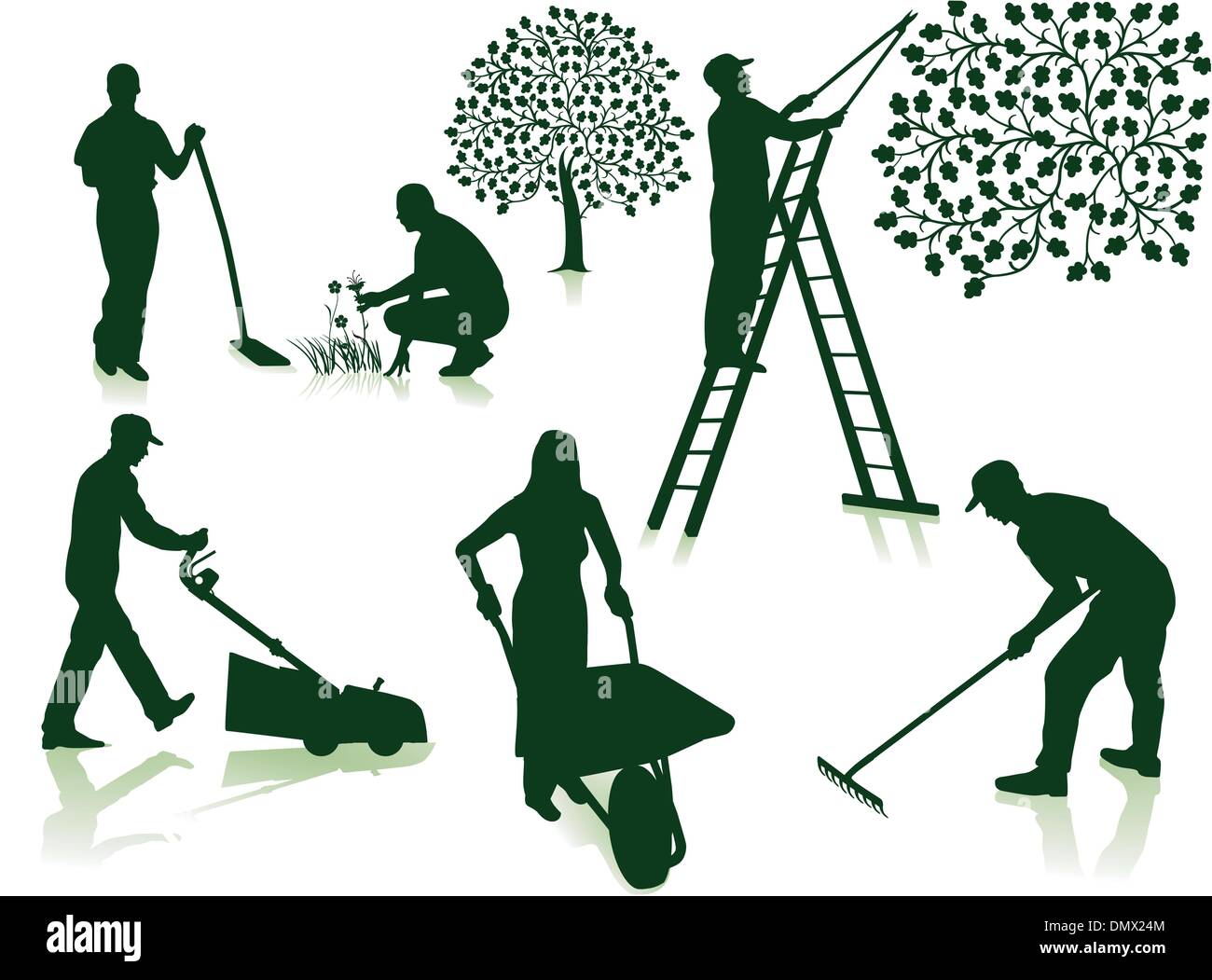 Lawn care Stock Vector Images - Alamy